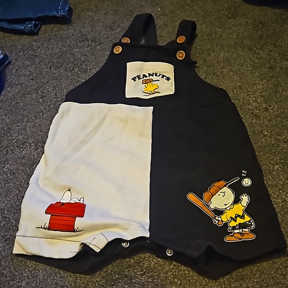 Peanuts | Matching Sets | 8 Month Shirt And Overall Shorts Peanuts ...